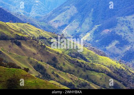Rural landscapes in green colombian mountains Stock Photo - Alamy