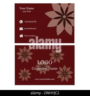 Professional Exclusive Business card Design for Company Stock Vector ...