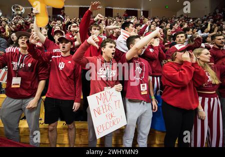 Bloomington, United States. 11th Feb, 2024. Indiana Hoosiers guard ...