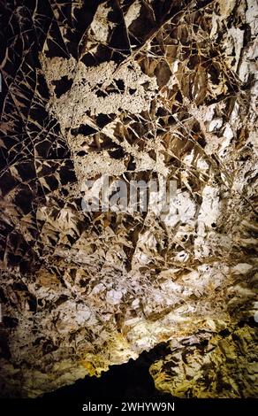 Cave formations in the passages of Wind Cave, Wind Cave National Park ...