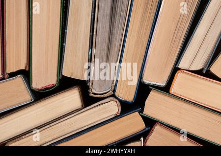 Many different books, top view Stock Photo - Alamy