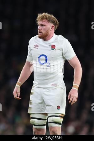 Ollie Chessum of Leicester Tigers in action during Gallagher English ...