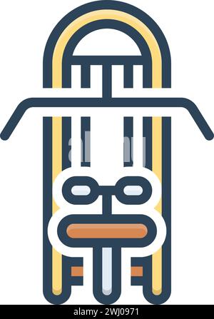 Pull Down Exercise Machine Workout Weights Lap Bar Restrain Black White ...