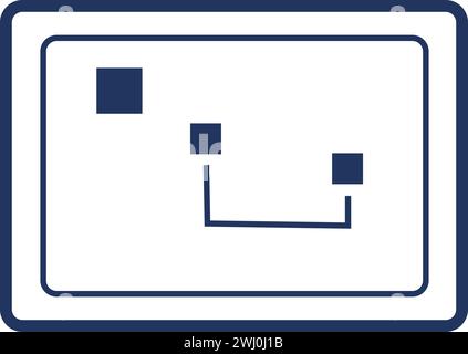 Mainboard, integrated board. Foundation of computer system, abstract ...