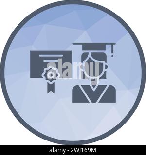 Receiving Diploma icon vector image Stock Vector Image & Art - Alamy