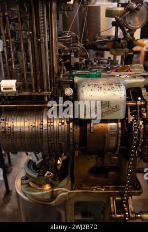 Old Fashion Weaving Machine With Conical Spool of Wool Stock Photo - Alamy