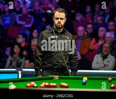 John Astley, during the 2024 BetVictor Welsh Open at Venue Cymru ...
