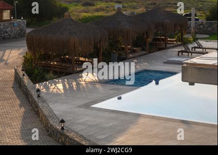 bungalow near the pool in a residential complex Stock Photo - Alamy