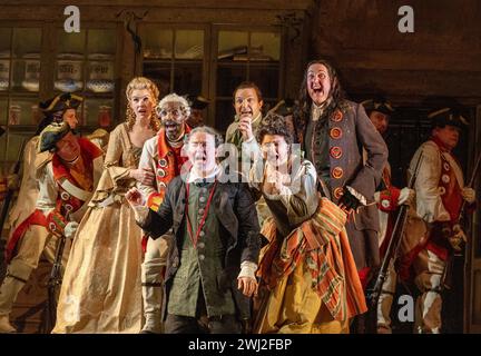 Anna Devin (Rosina), Simon Bailey (Doctor Bartolo) in THE BARBER OF ...