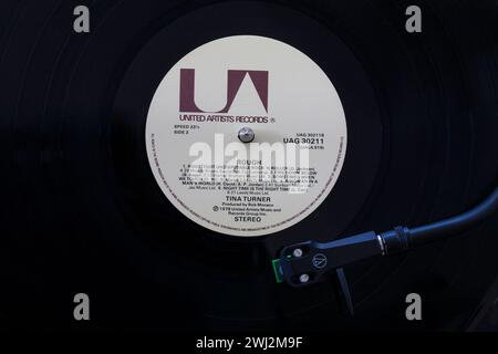 Tina Turner Rough vinyl record album LP with tonearm, cartridge ...