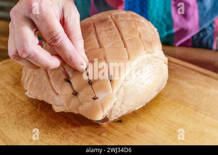 Roast hand of pork Stock Photo - Alamy