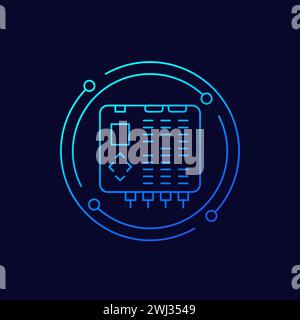 PLC line icon, Programmable logic controller Stock Vector Image & Art - Alamy