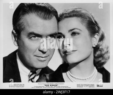 James Stewart and Grace Kelly in "Rear Window" (Paramount, 1954 ...