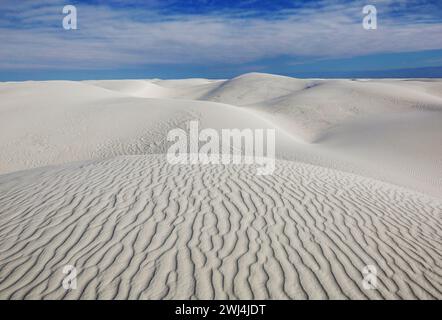 Unusual natural landscapes in White Sands National Monument, New Mexico ...