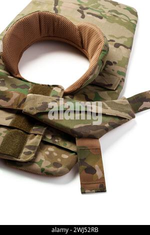 Tactical neck protection module isolated on white Stock Photo - Alamy