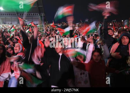 Football Stadium (Amman International Stadium) Jordan from plane ...