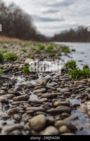 Mura River Landscape And Flow View. izakovci, slovenia Stock Photo - Alamy