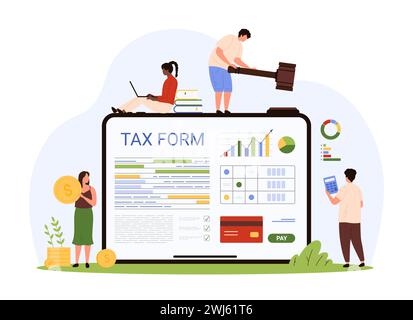 expenses financial statement cartoon vector illustration Stock Vector ...