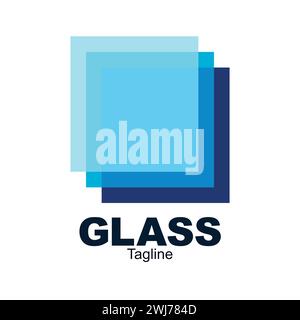 Glass Logo Vector Illustration Icon Glass Window company logo icon ...