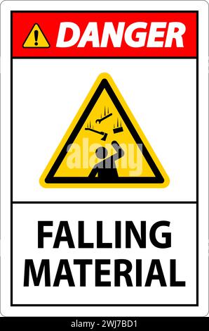 Danger Sign Falling Material Stock Vector Image & Art - Alamy