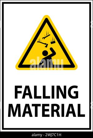 Danger Sign Falling Material Stock Vector Image & Art - Alamy