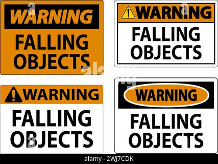 Warning Sign, Falling Objects Stock Vector Image & Art - Alamy