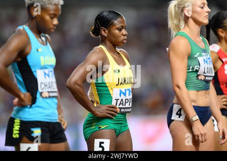 Megan TAPPER participating in the 100 meters hurdles at the World ...