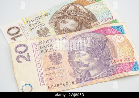 10 Polish zloty bank note. Zloty is the national currency of Poland ...