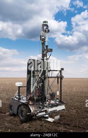 Autonomous robot for measuring soil quality in an agricultural field ...