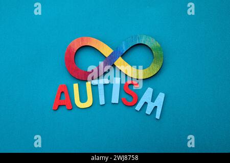 Autistic rainbow eight infinity symbol. Autism awareness day symbol ...