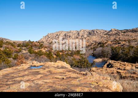 View of Charon's Garden and the Wichita Mountains National Wildlife ...