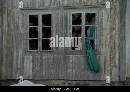 Abandoned house, Skrolsvik, fort built by Nazi German Wehrmacht 1941 ...