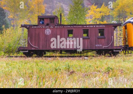 1880's Wooden Caboose #0505, still in service on Durango & Silverton ...