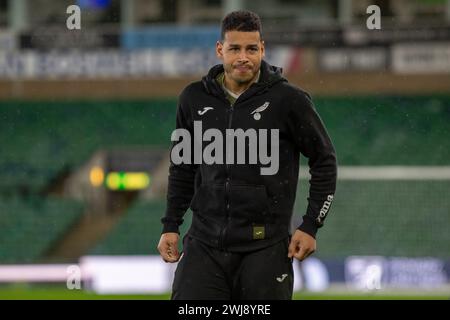 Onel Hernandez of Norwich City is seen before the Sky Bet Championship ...