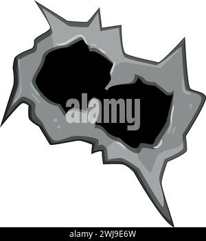 target bullet hole cartoon vector illustration Stock Vector Image & Art ...
