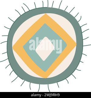 abstract boho rug cartoon vector illustration Stock Vector Image & Art ...