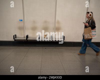 Ghosting, ghost marks on wall of Liverpool Street station on the ...