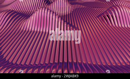 This minimalist design features a retro wave, blending modern ...
