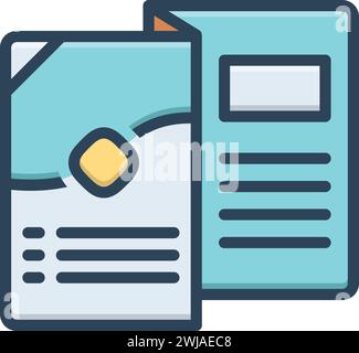 Icon for brochures,pamphlet Stock Vector Image & Art - Alamy