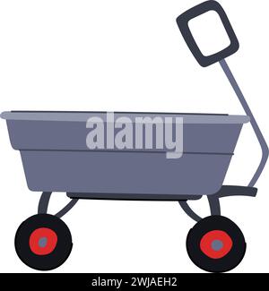 rusty wheelbarrow cartoon vector illustration Stock Vector Image & Art ...