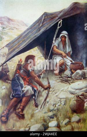 Esau Selling His Birthright Stock Photo - Alamy