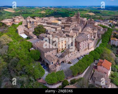 Aerial view, Corinaldo, Marche, Italy Stock Photo - Alamy