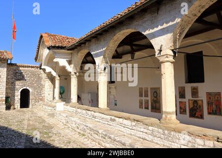 September 10 2023 - Berat Berati in Albania: People vistit the old ...