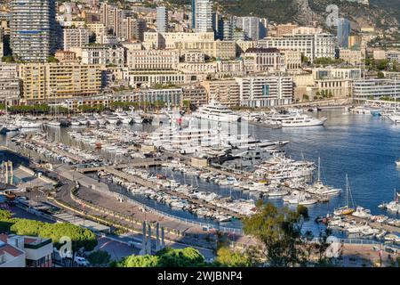 Monte Carlo in Monaco. Tightly packed luxury villas and apartments for ...