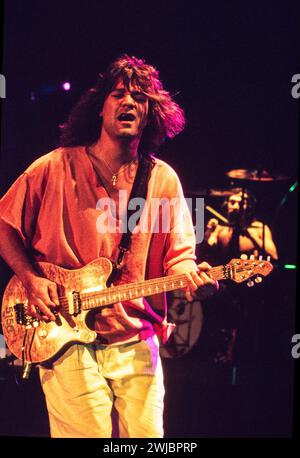 Eddie Van Halen of Van Halen in 1995 Credit: Ross Pelton/MediaPunch ...