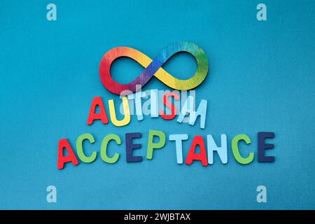 Autism acceptance month. Infinity symbol of autism. Accepting autistic ...