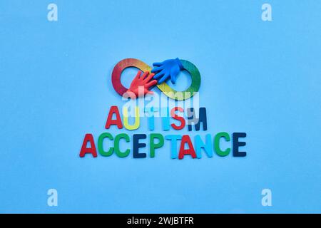 Autism acceptance month. Infinity symbol of autism. Accepting autistic ...