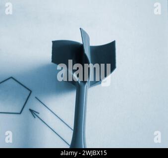 Prototype model of rocket bomb tip printed on 3D printer. Small models ...