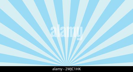 Blue Sunrise sunbeam rays, lines background, light Stock Vector Image ...
