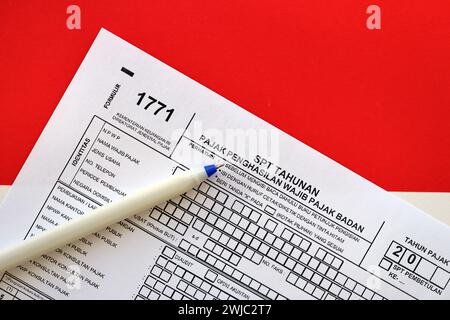 Indonesian tax form 1771 corporate taxpayers annual income tax return ...
